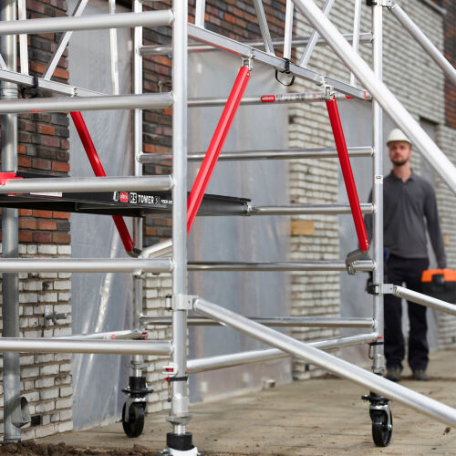 Quels sont les éléments d'un échafaudage roulant